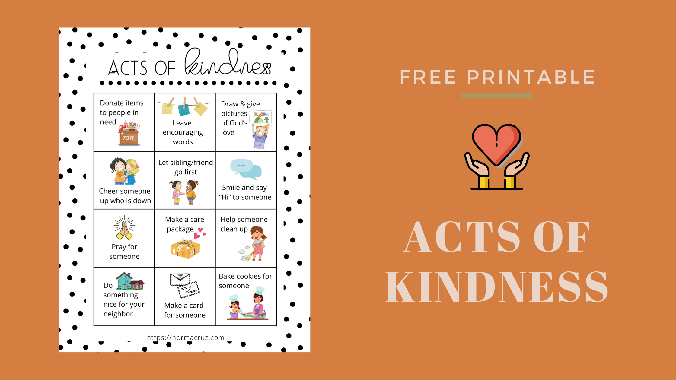 Acts Of Kindness For Kids – Norma Cruz